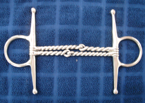 Double Twisted Wire Full Cheek Snaffle Bit: VTO Saddlery