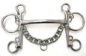 Mullen Mouth Pelham Bit, 5" Cheeks: VTO Saddlery