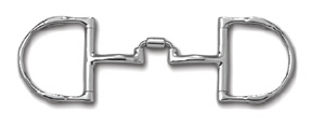 Myler Correctional Low Port Barrel Dee Bit with Hooks, Level 2-3: VTO ...