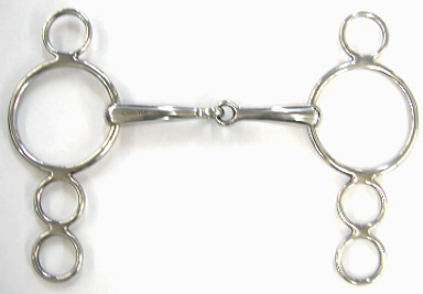 Three Ring European Elevator Bit: VTO Saddlery